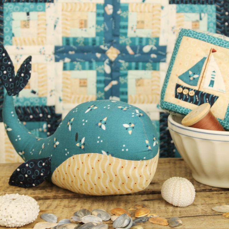 Modèle de Patchwork "Wally la Baleine" | lamalleasecretsdecamille.com