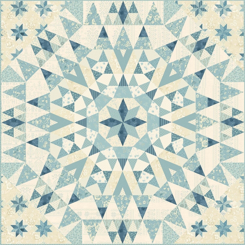 Modèle Patchwork Montana "Blue Bird" de Edyta Sitar | lamalleasecretsdecamille.com